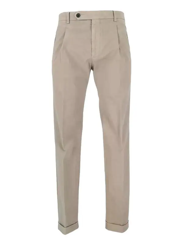 BERWICH Retrolong Pleated Trousers - Neutrals