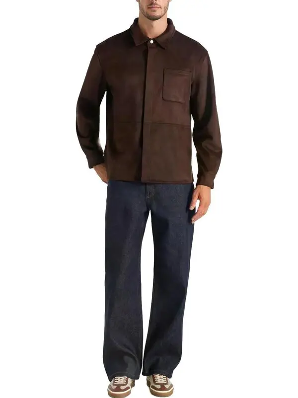 Manière De Voir Andy Panelled Shirt - Brown