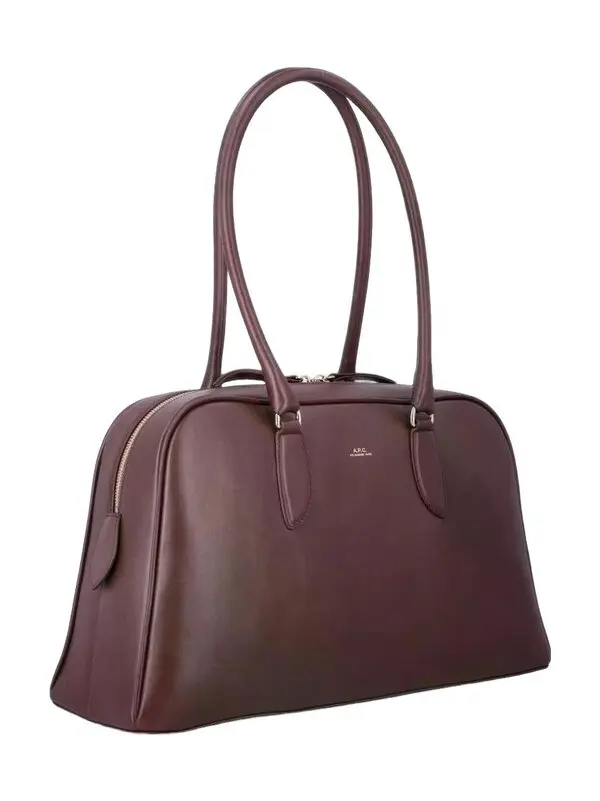 A.p.c. Paloma Logo-print Leather Tote Bag - Red