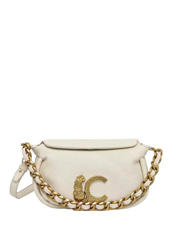 Lola Casademunt Logo-plaque Chain-link Shoulder Bag - Neutrals