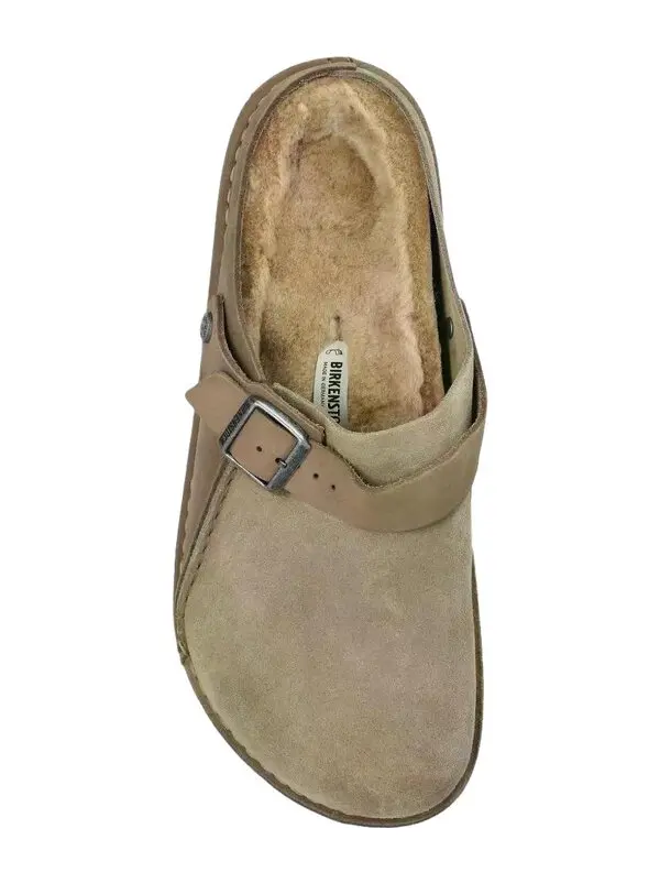 BIRKENSTOCK Lutry Premium Split Mules - Neutrals