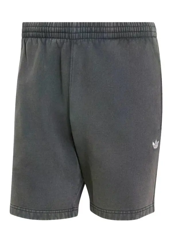 Adidas Logo-embroidered Elasticated Shorts - Black