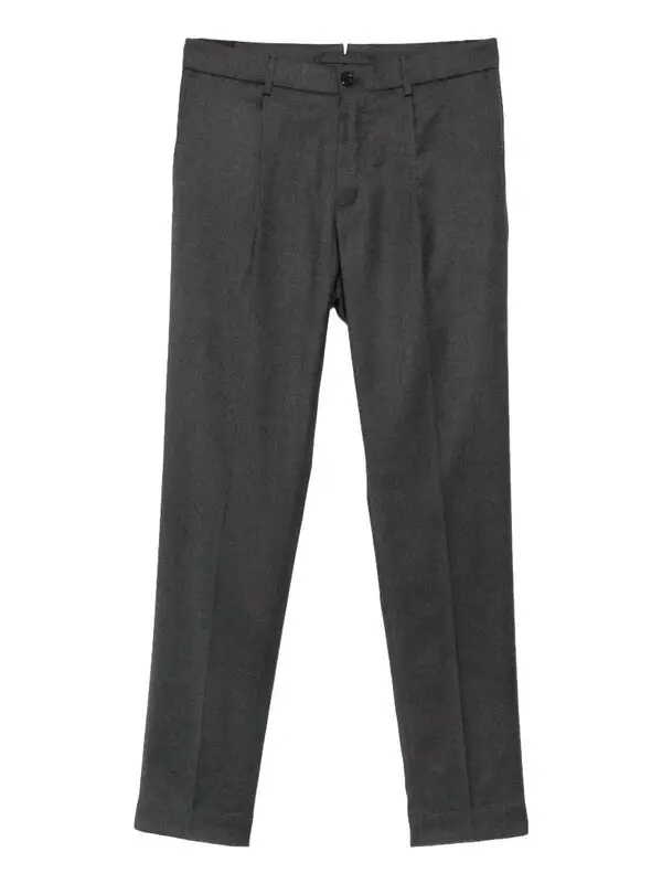 Incotex Pleated Wool Trousers - Grey