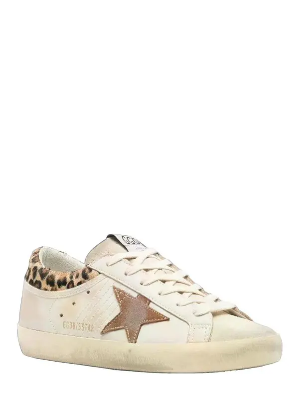 GOLDEN GOOSE Super-star Leopard-print Sneakers - Neutrals