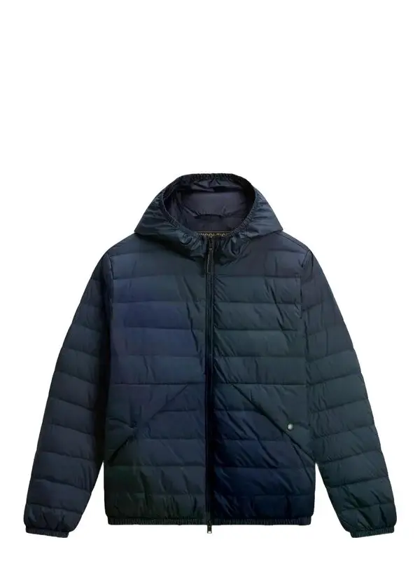 Woolrich Quilted Hooded Jacket - Blue