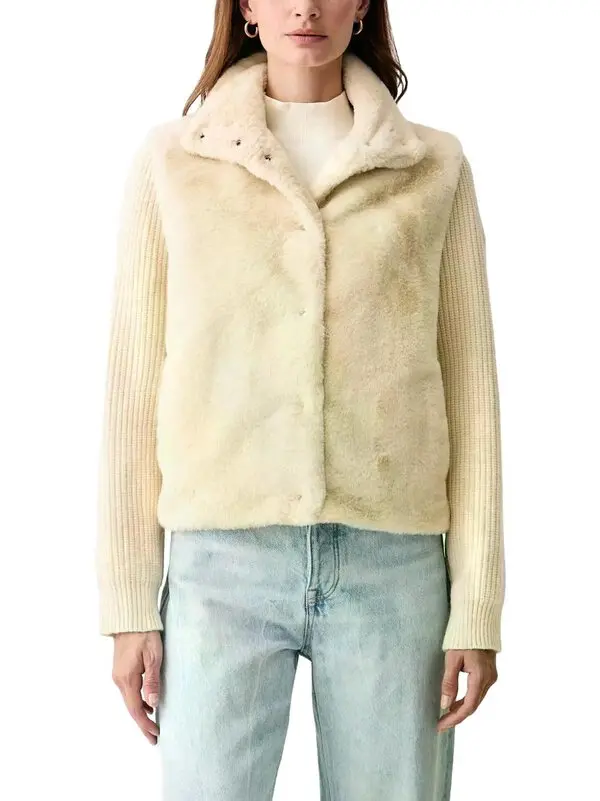 COLMAR Faux-fur Panelled Jacket - Neutrals