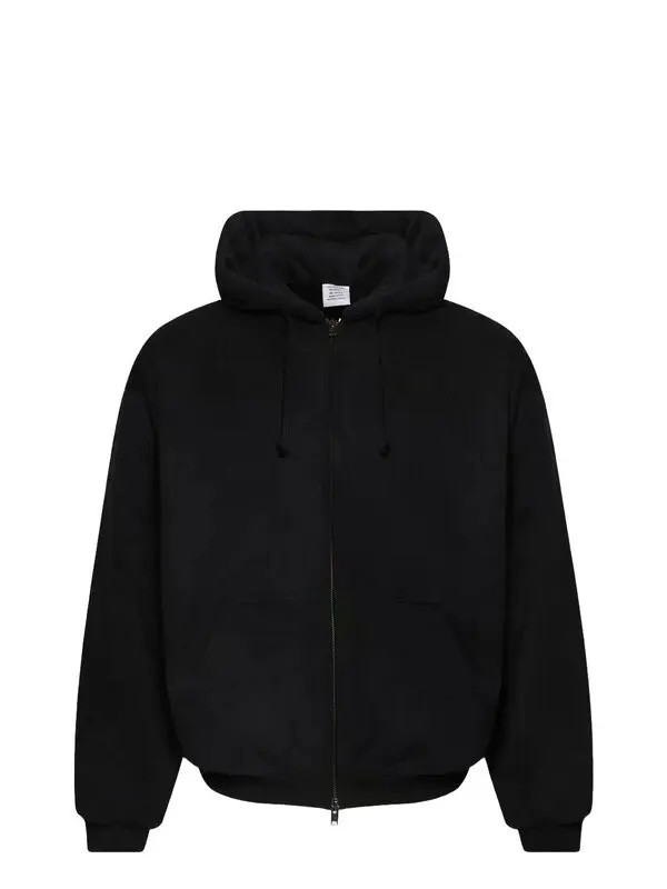 Vetements Puffed Zip-up Hoodie - Black