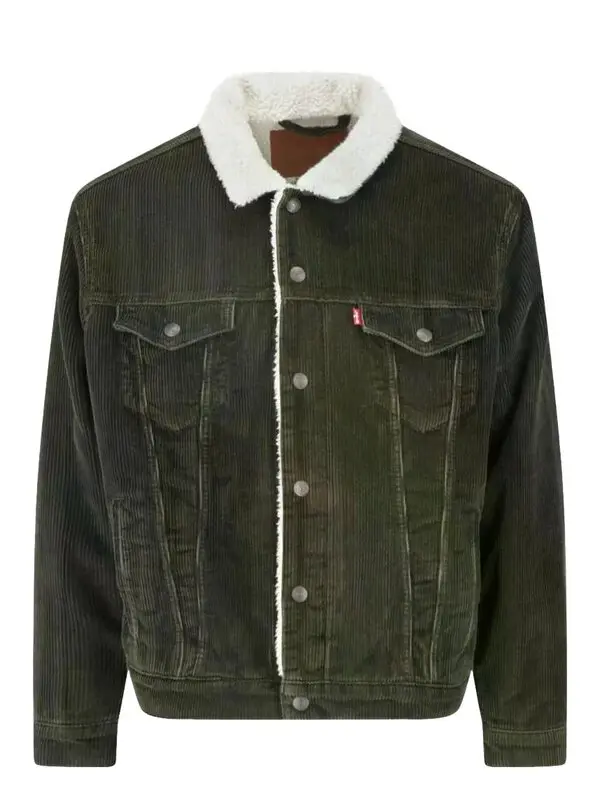 LEVI'S Corduroy Type Iii Sherpa Trucker Jacket - Black