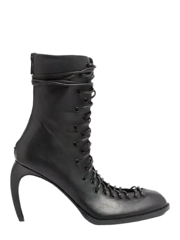 ANN DEMEULEMEESTER Lace-up Ankle Boots - Black