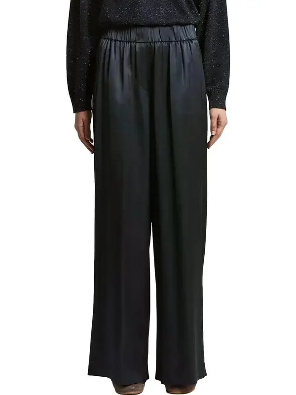 Peserico Satin-finish Trousers - Blue
