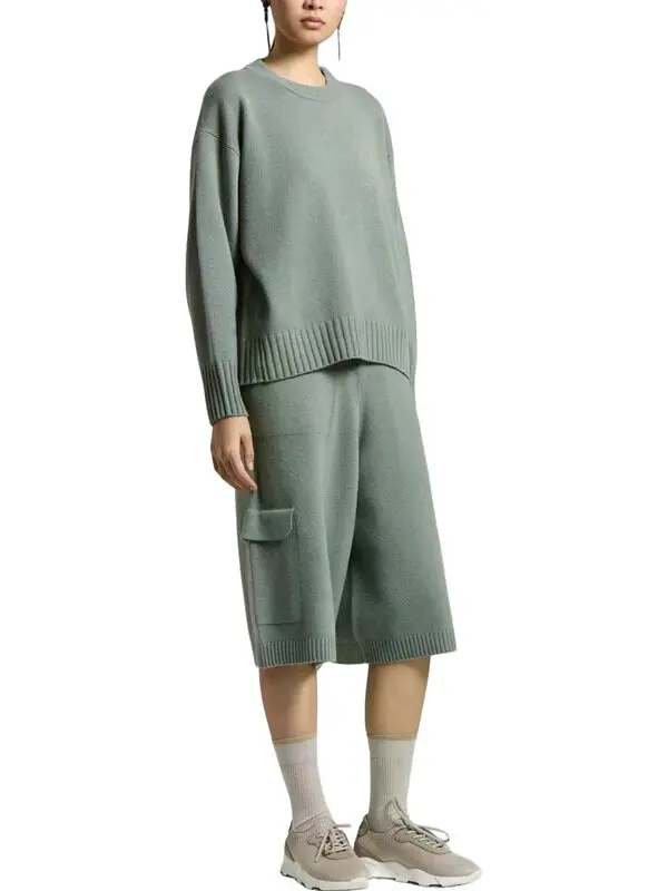Peserico Pocket-detail Ribbed-trim Sweater - Green
