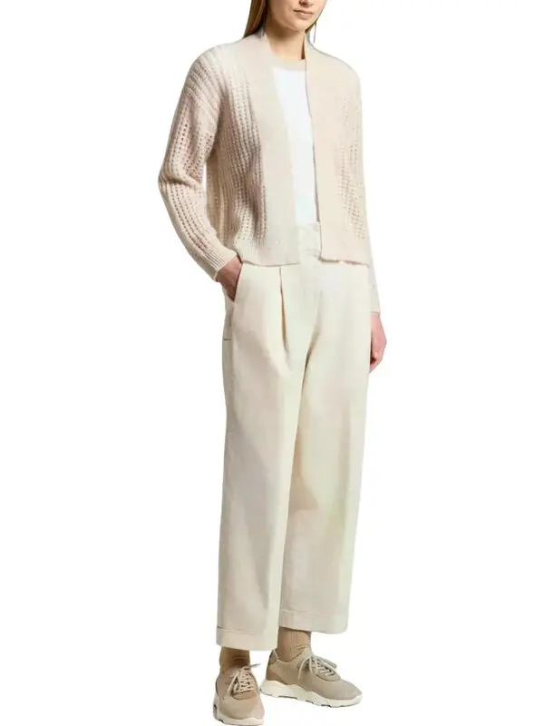Peserico Pleat-detail Turn-up Trousers - Neutrals