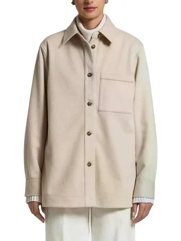 Peserico Button-up Chest-pocket Jacket - Neutrals