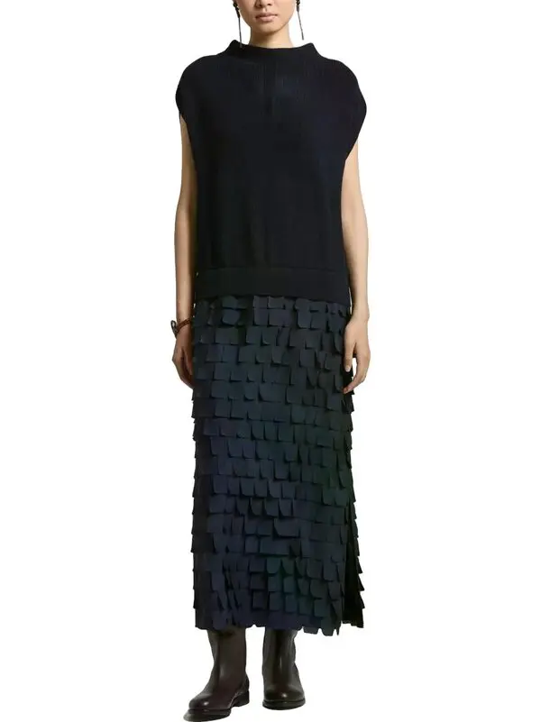 Peserico Layered Maxi Dress - Blue