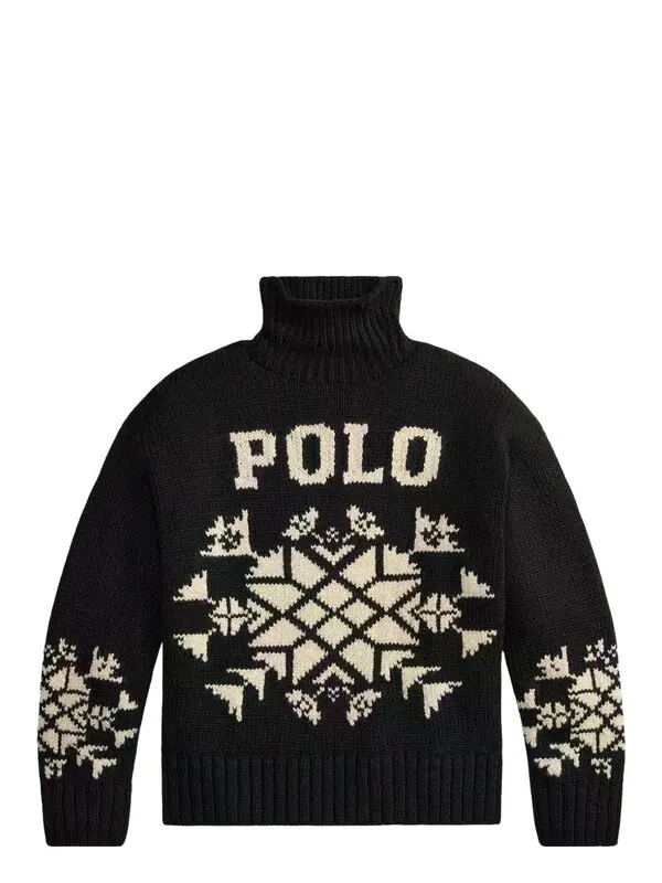 Polo Ralph Lauren Wool Turtleneck Sweater - Black