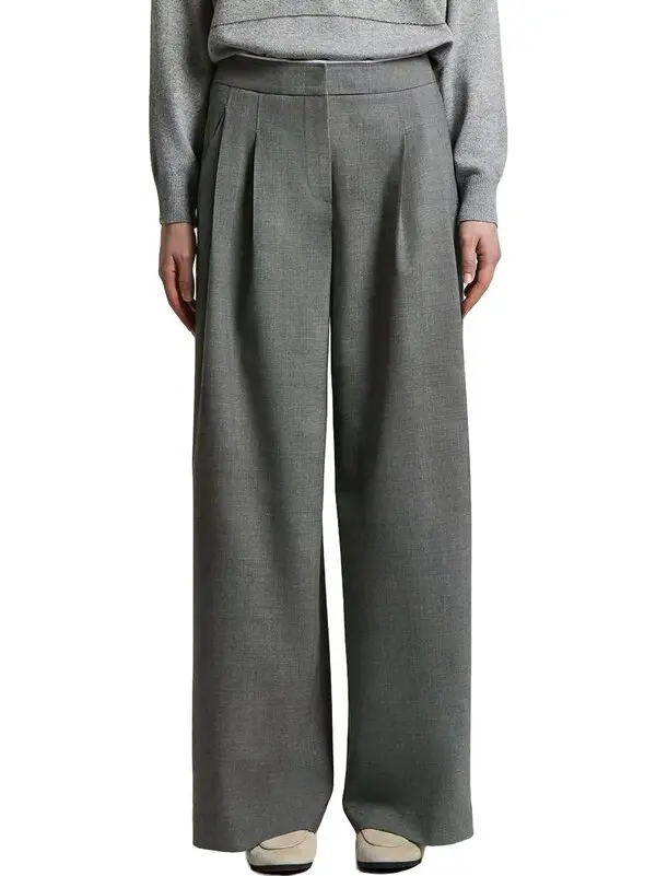 Peserico Pleated Trousers - Grey