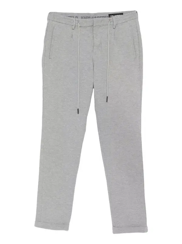 Karl Lagerfeld Drawstring Track Pants - Grey