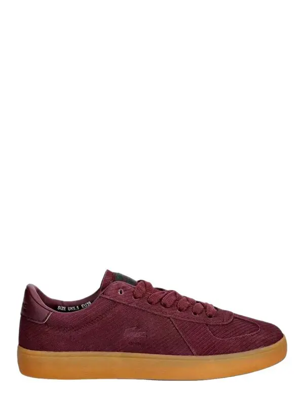 Lacoste Baseshot Pro Corduroy-effect Sneakers - Red