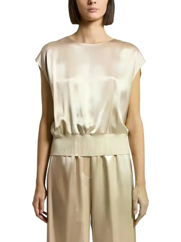 Peserico Satin-finish Blouse - Neutrals