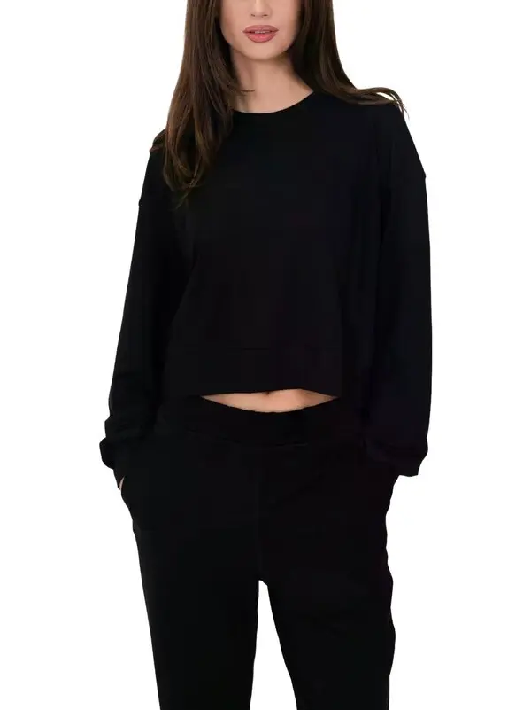 ON/OFF ESSENTIALS Solace Crew-neck Sweatshirt - Black