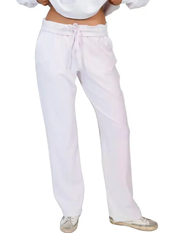 ON/OFF ESSENTIALS Solace Wide-leg Track Pants - White