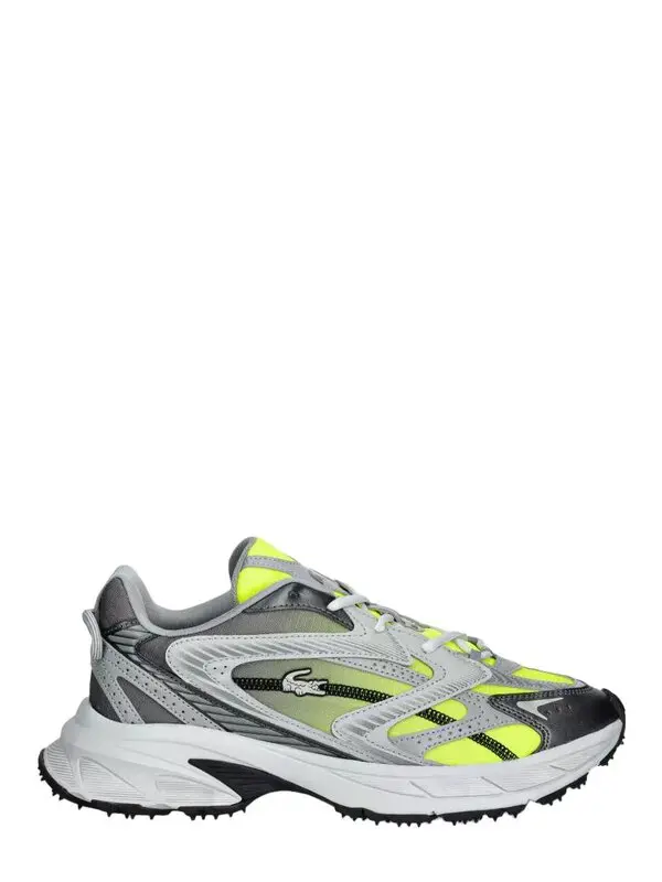 Lacoste L003 Neo Shot Logo-plaque Panelled Sneakers - Grey