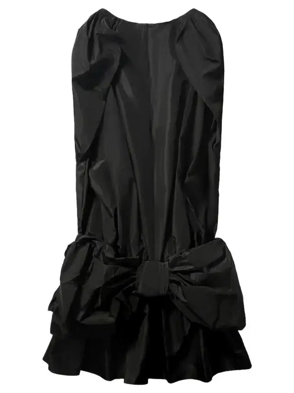 Simone Rocha Bow-hem Mini Dress - Black