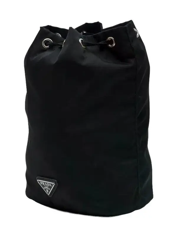 Prada 2013-2026 Universal Studios Tessuto Frankenstein Heart Drawstring Pouch - Black