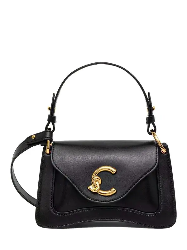 COCCINELLE Logo-plaque Leather Tote Bag - Black