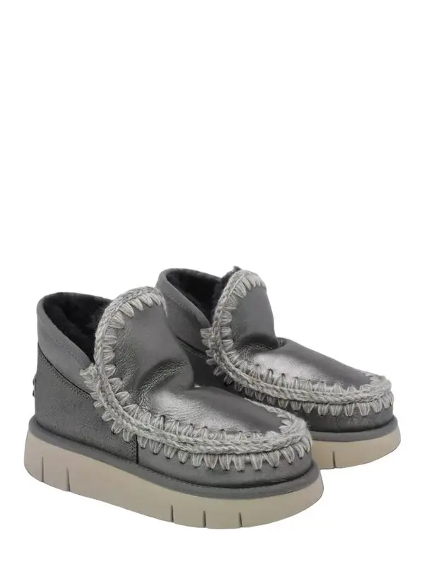 Mou Eskimo Bounce Ankle Boots - Silver