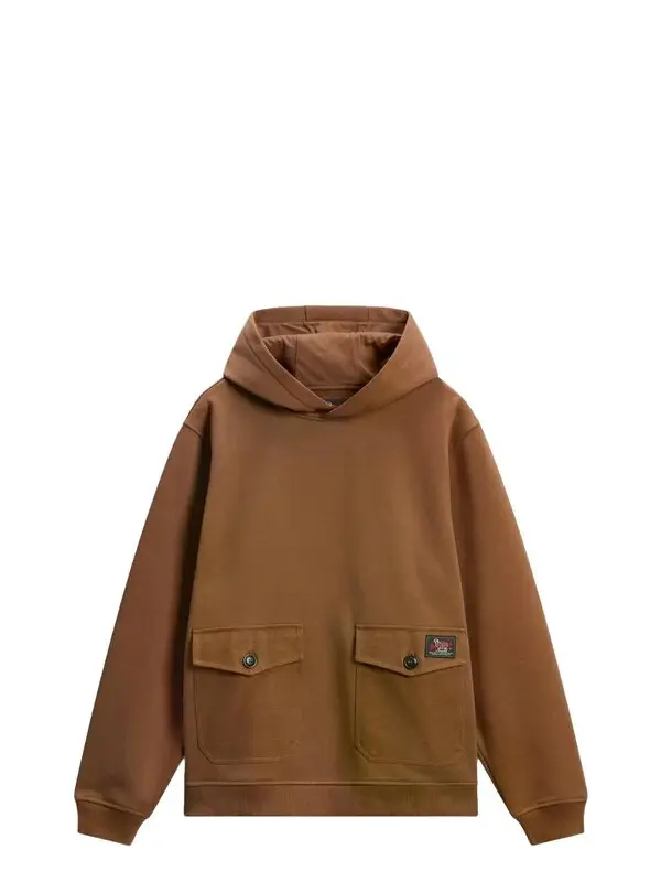 Woolrich Pockets-detail Hoodie - Brown