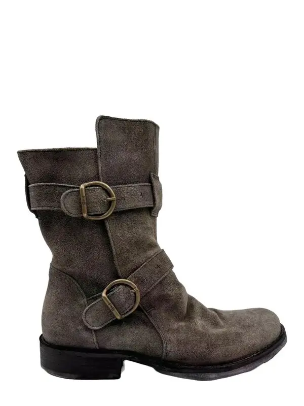 Fiorentini + Baker 713 Suede Buckle-fastening Ankle Boots - Brown