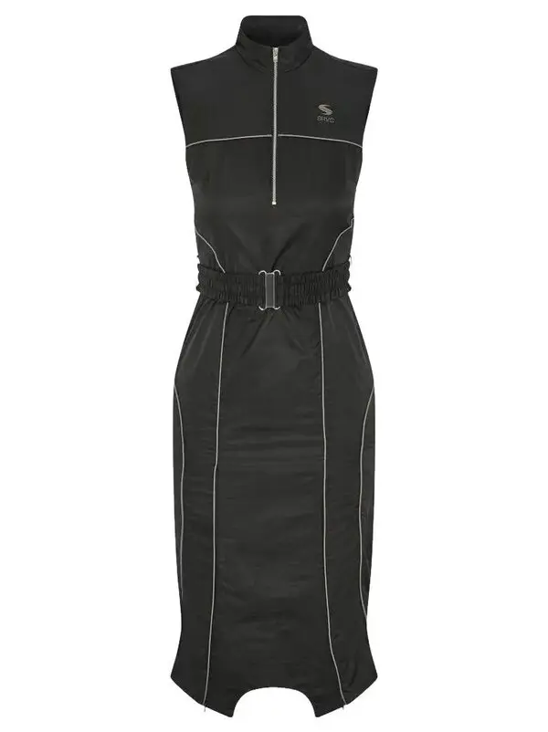 SRVC STUDIO Cosmo Sleeveless Midi Dress - Black