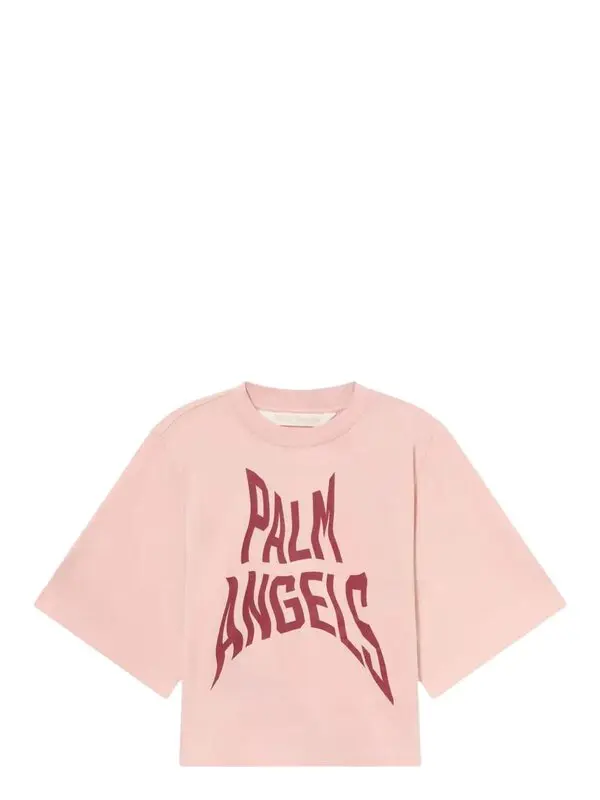 Palm Angels Palm Distorted Boxy-fit T-shirt - Pink