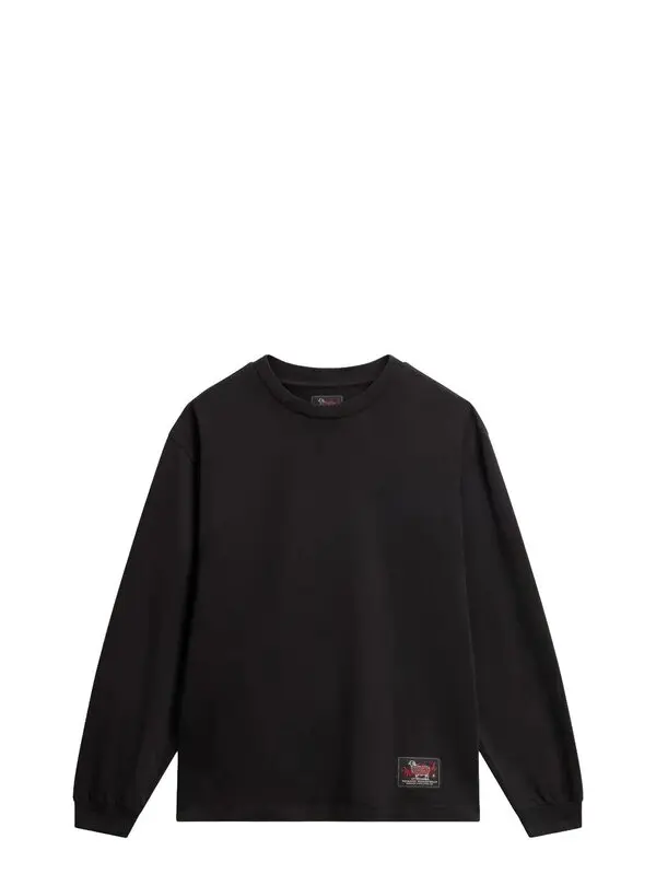 Woolrich Logo-patch Crew-neck Sweatshirt - Black