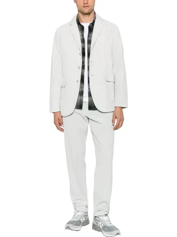 Aspesi Corduroy Single-breasted Blazer - Grey