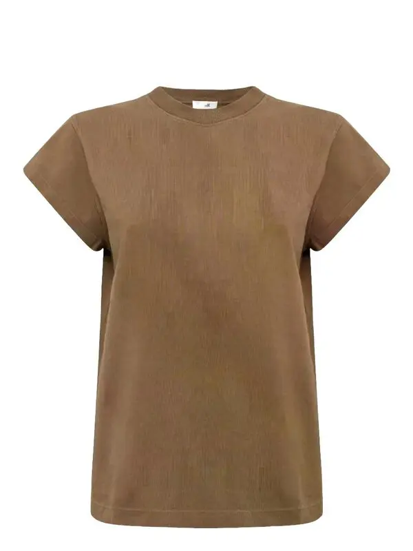 AGOLDE Bryce Cap-sleeve T-shirt - Brown