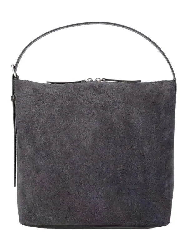 A.p.c. Vera Suede-finish Tote Bag - Grey