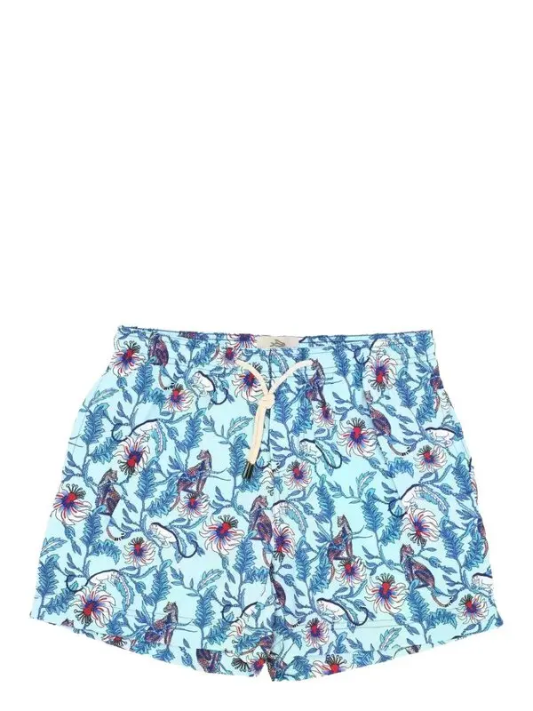 PENINSULA SWIMWEAR Malindi Drawstring Swim Shorts - Blue