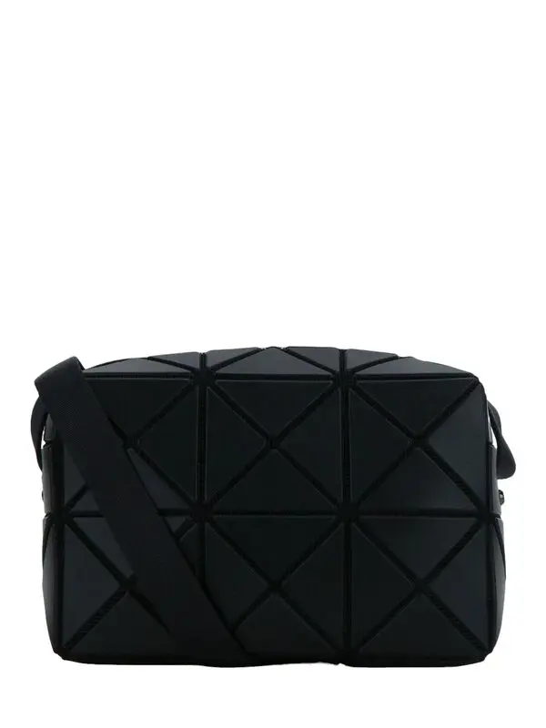 Issey Miyake Mini Camera Bag With Geometric Design And Flat Strap - Black