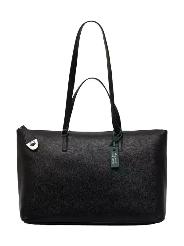 COCCINELLE Grained Tote Bag - Black