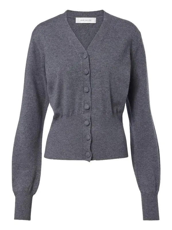 AYA MUSE Costa Wool And Cashmere-blend Cardigan - Grey