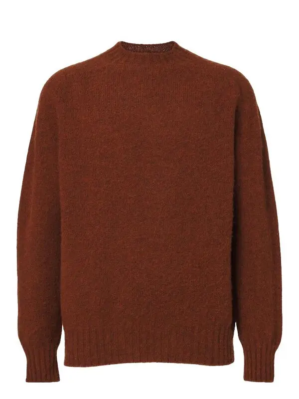 Sunspel Wool Sweater - Orange