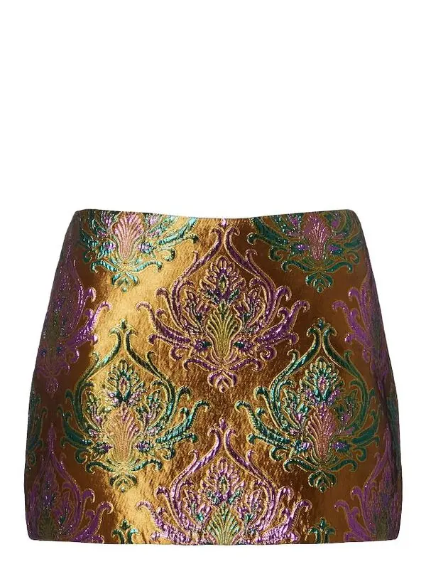 Retrofete Delphira Brocade Miniskirt - Multicoloured