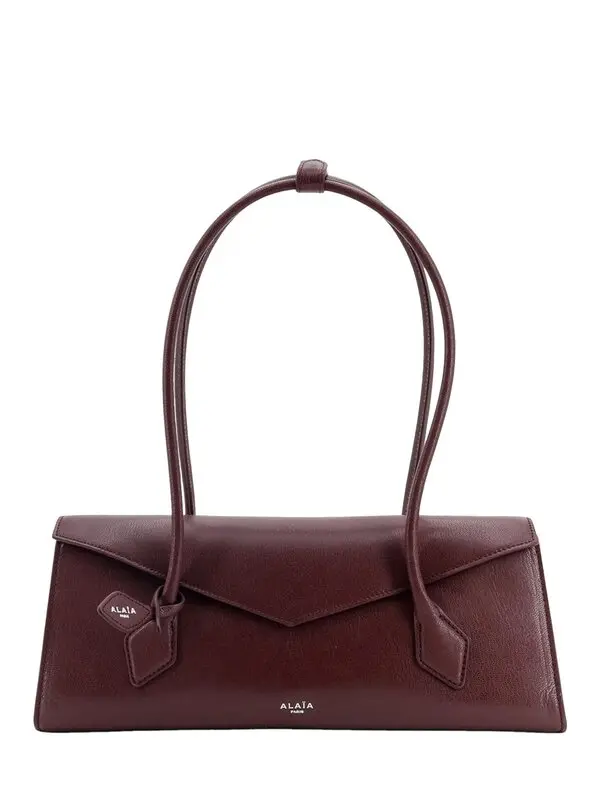 Alaïa Le Teckel Flap Leather Handbag - Red