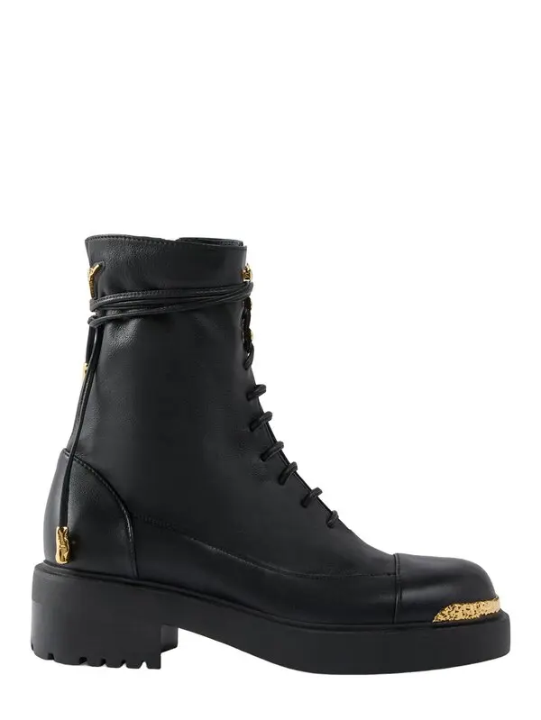 GIUSEPPE ZANOTTI Harly Combat Boot - Black