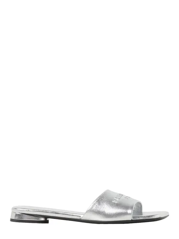 Balenciaga Flat Sandals Colour - Silver