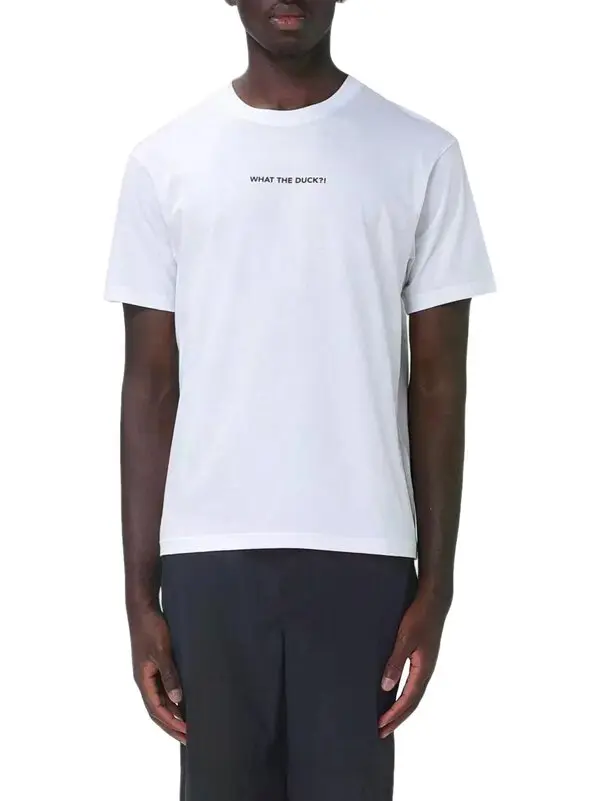 SAVE THE DUCK Slogan-print Cotton T-shirt - White