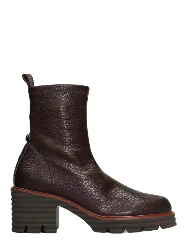 PEDRO MIRALLES Grained-leather Ankle Boots - Brown