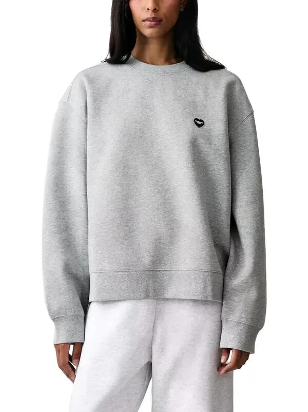 Carhartt Work In Progress Heart-patch Sweatshirt - Grey